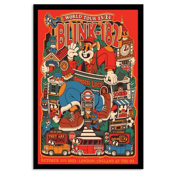 Art | Blink182 October 11th 223 London England At The O2 Poster | Poshmark